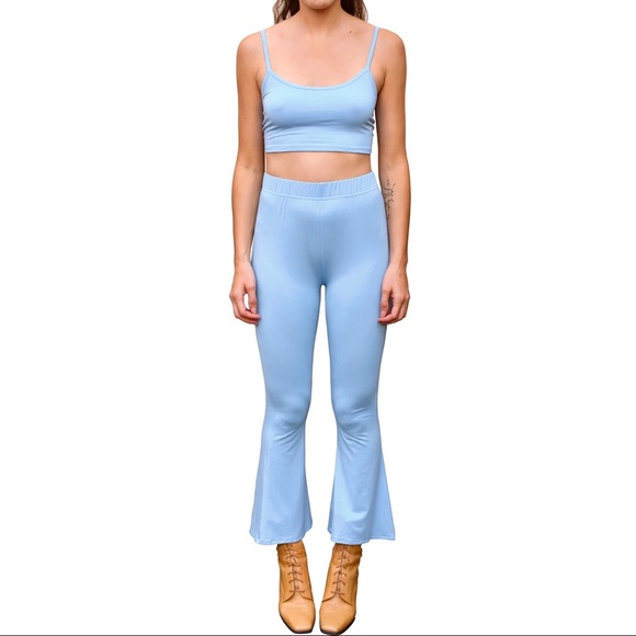 Daisy Del Sol | Pants & Jumpsuits | 2piece Coord Cropped Kick Flare ...